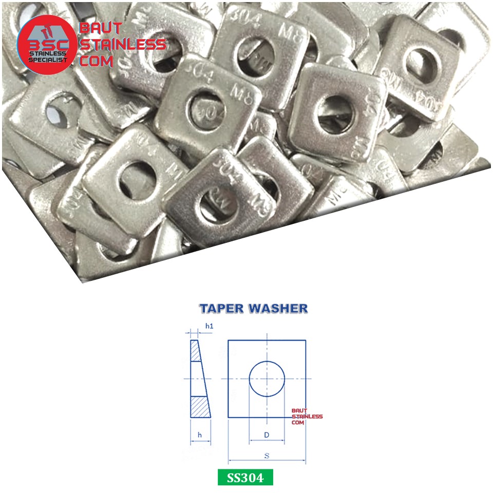 TAPER WASHER SS304 - Bautstainless.com
